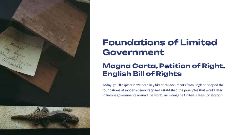 Foundations of Limited Government: Magna Carta, Petition of Right ...