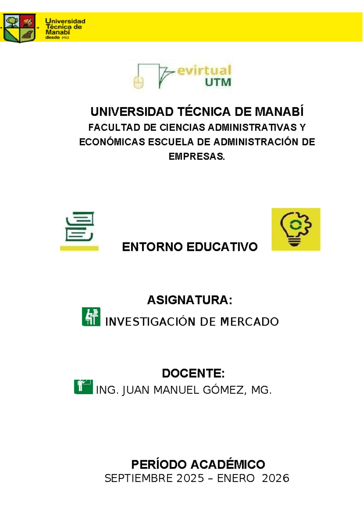 Compendio de Investigación de Mercado - Unidad 1 - UTM 2025-2026 - Studocu