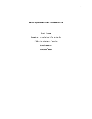 PSY 1012 Final Exam Review - Coon 2019 - PSY 1012 Final Exam Review ...