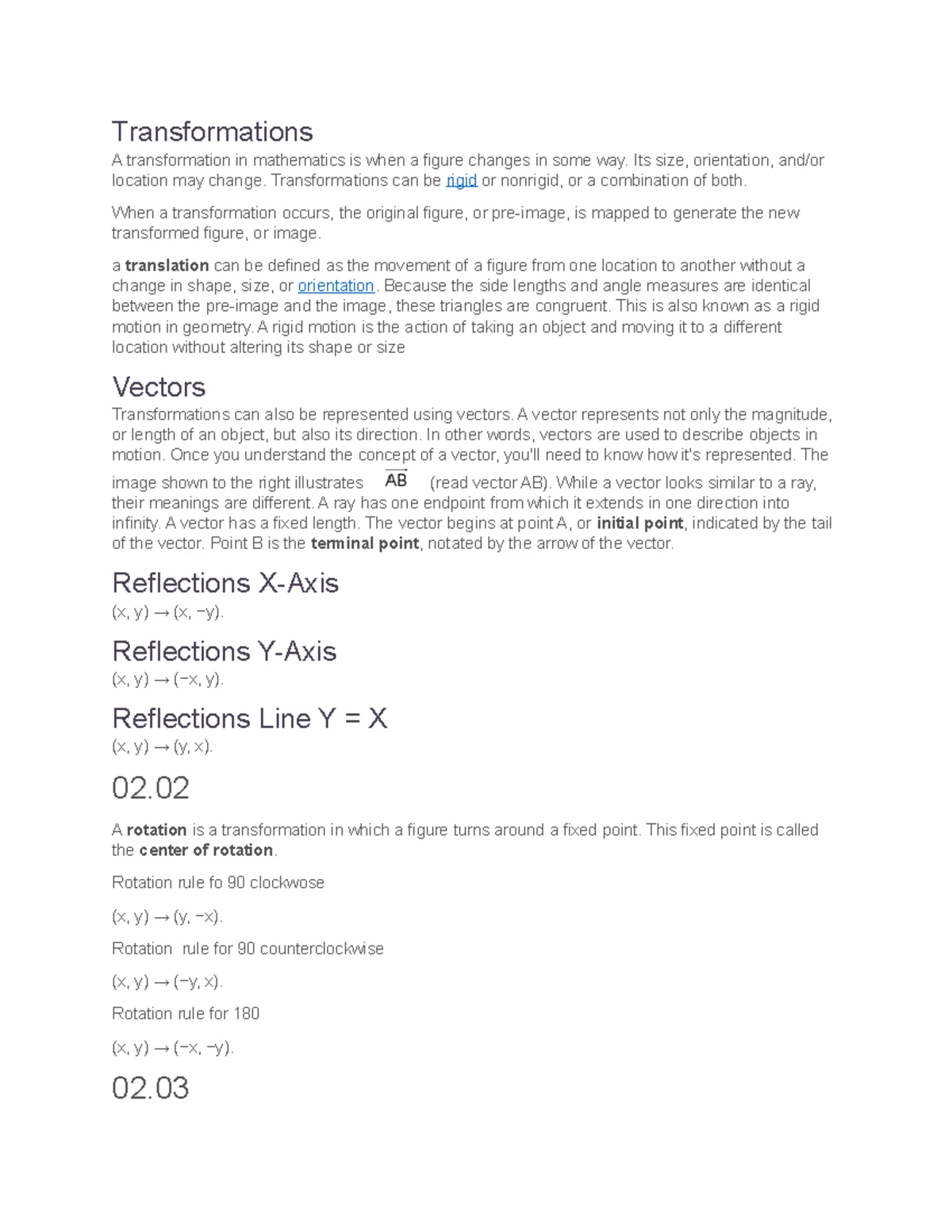 Geometry 1 Mod 1 DBA Construction Notes and Concepts - Studocu