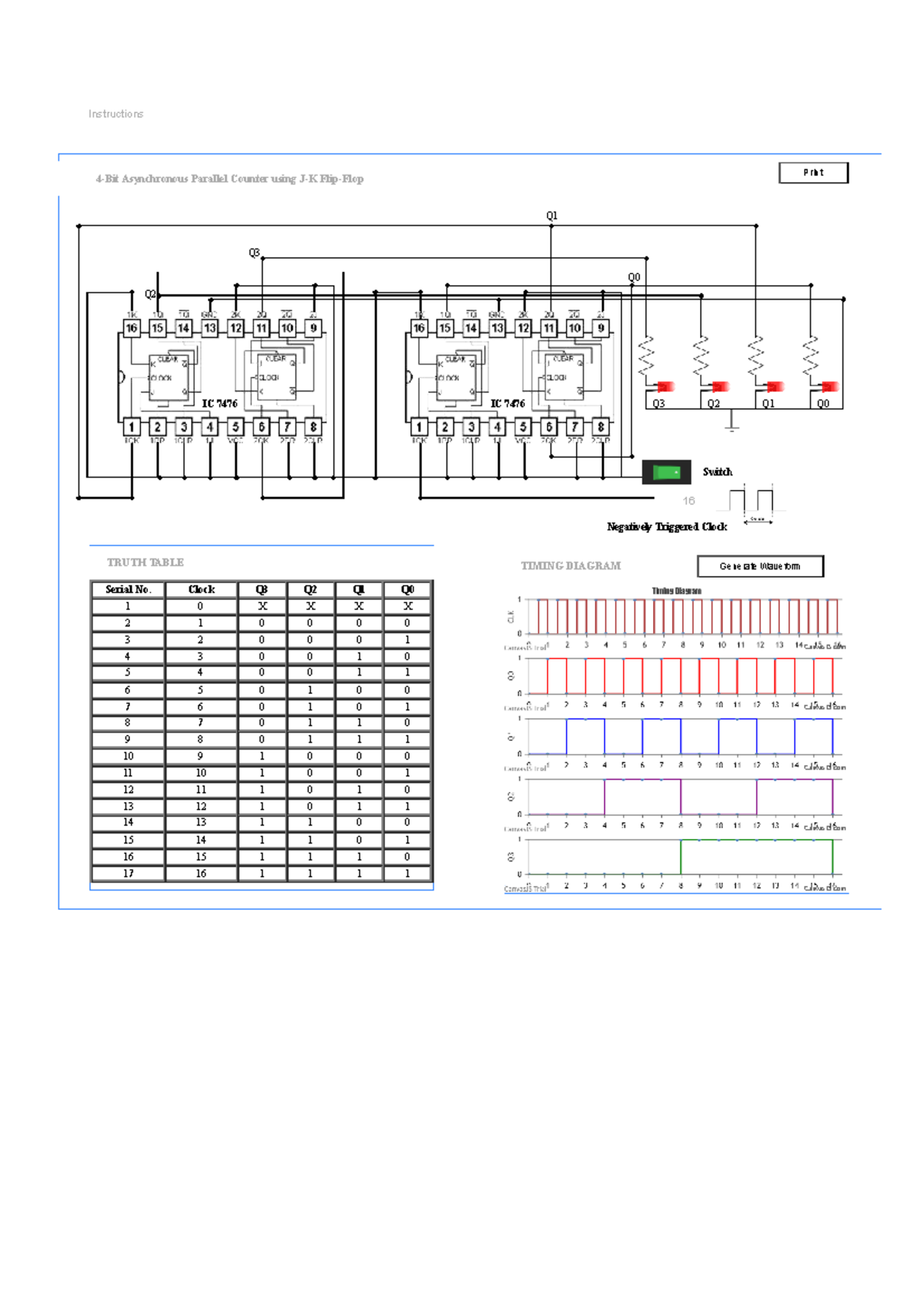 Asynchronous Parallel Counter Design Using IC 7476 - Virtual Labs 9 ...