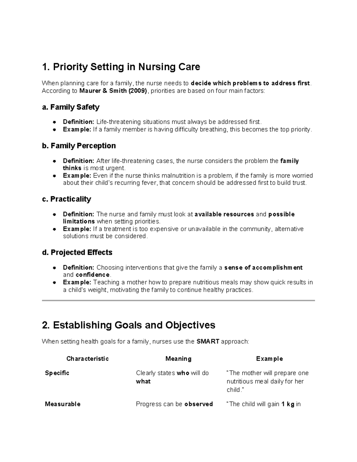 Community Health Nursing: Priority Setting & Interventions (SAS 13 ...