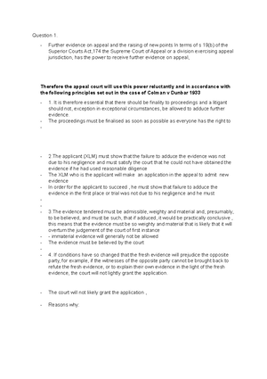 Rescission - APPLICATION FOR RESCISSION GENERAL PRINCIPLES In the High ...