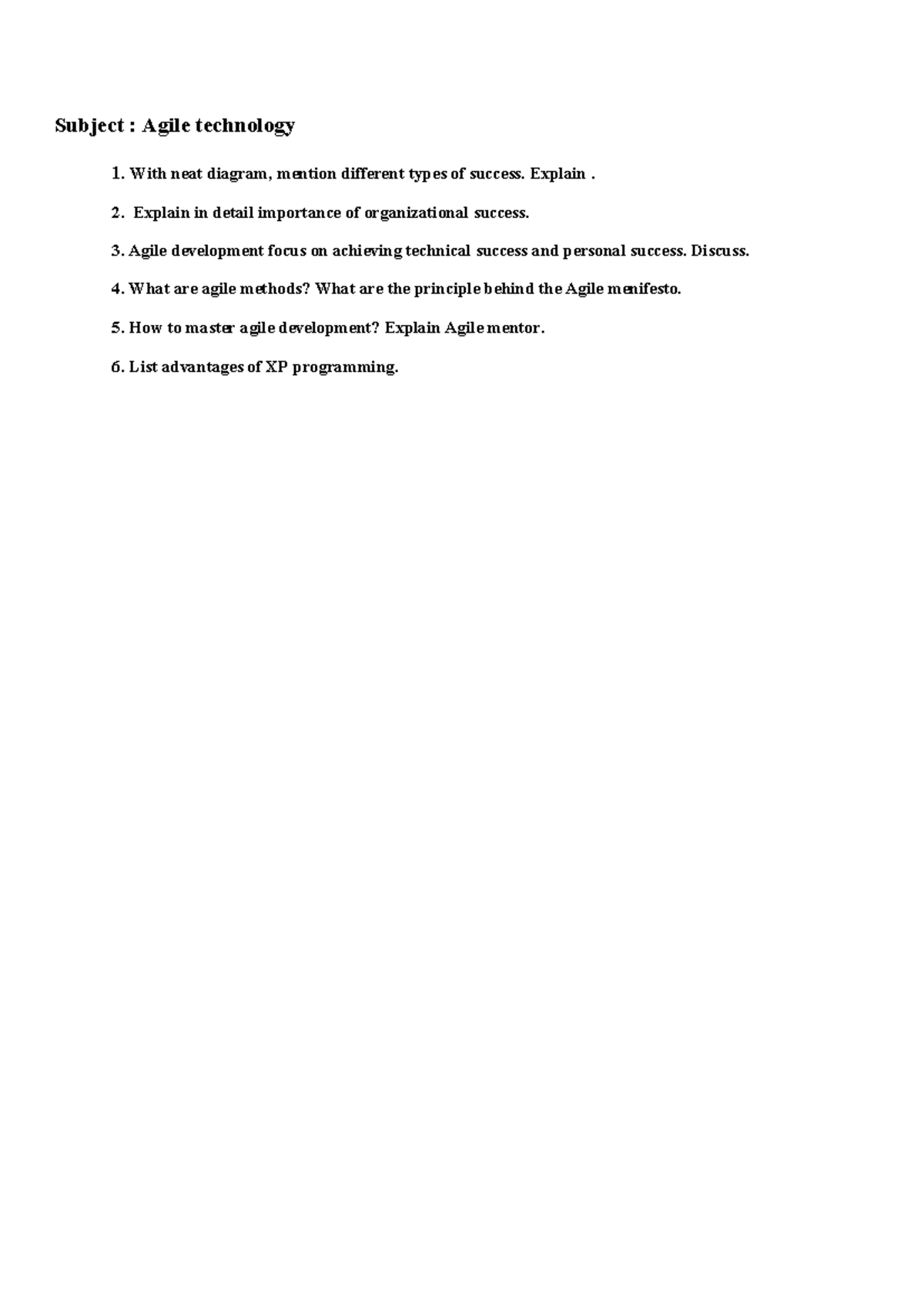 Agile technology - NOTES - computer science vtu - Subject : Agile ...