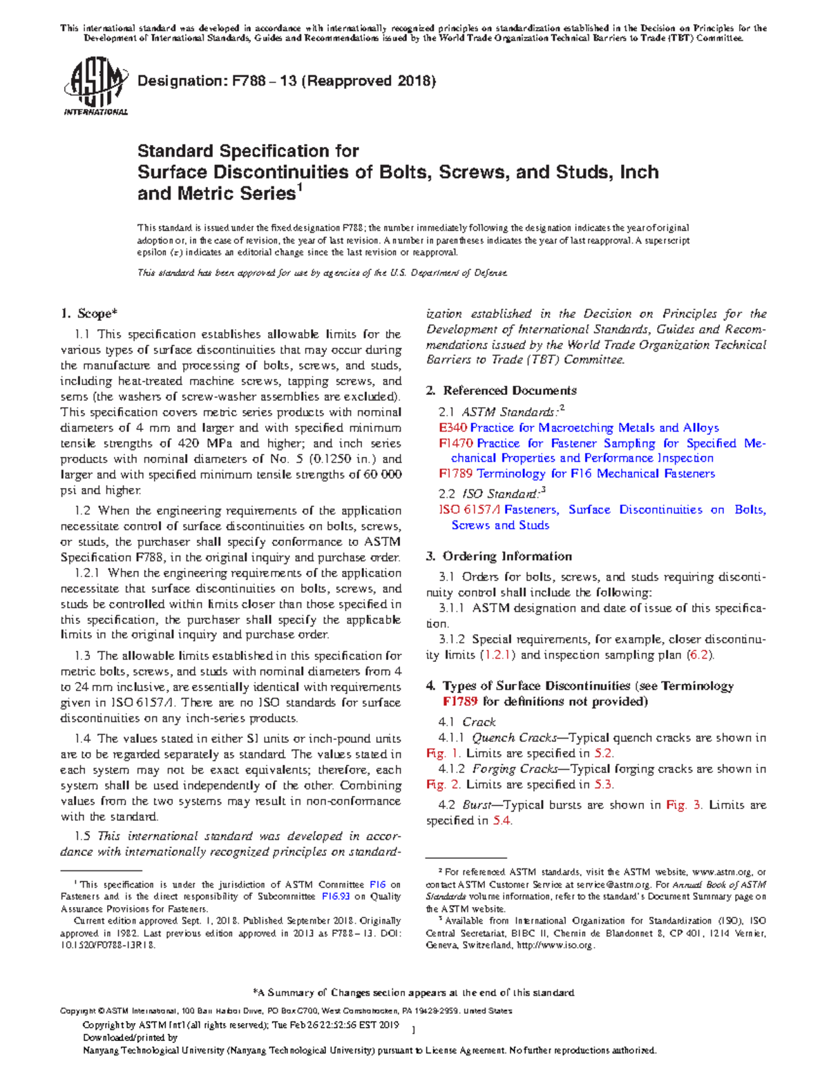 ASTM F788-2018: NDT Testing Standard for Surface Discontinuities in ...