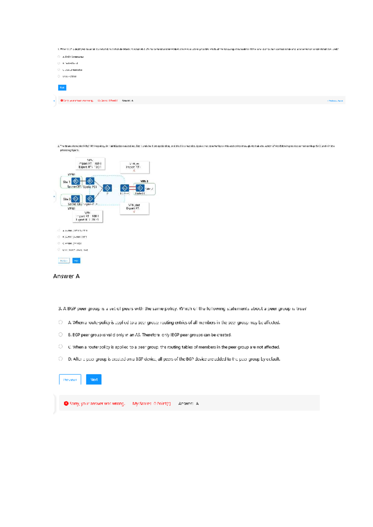 Mock HCIP Advanced Exam Questions and Answers - Studocu