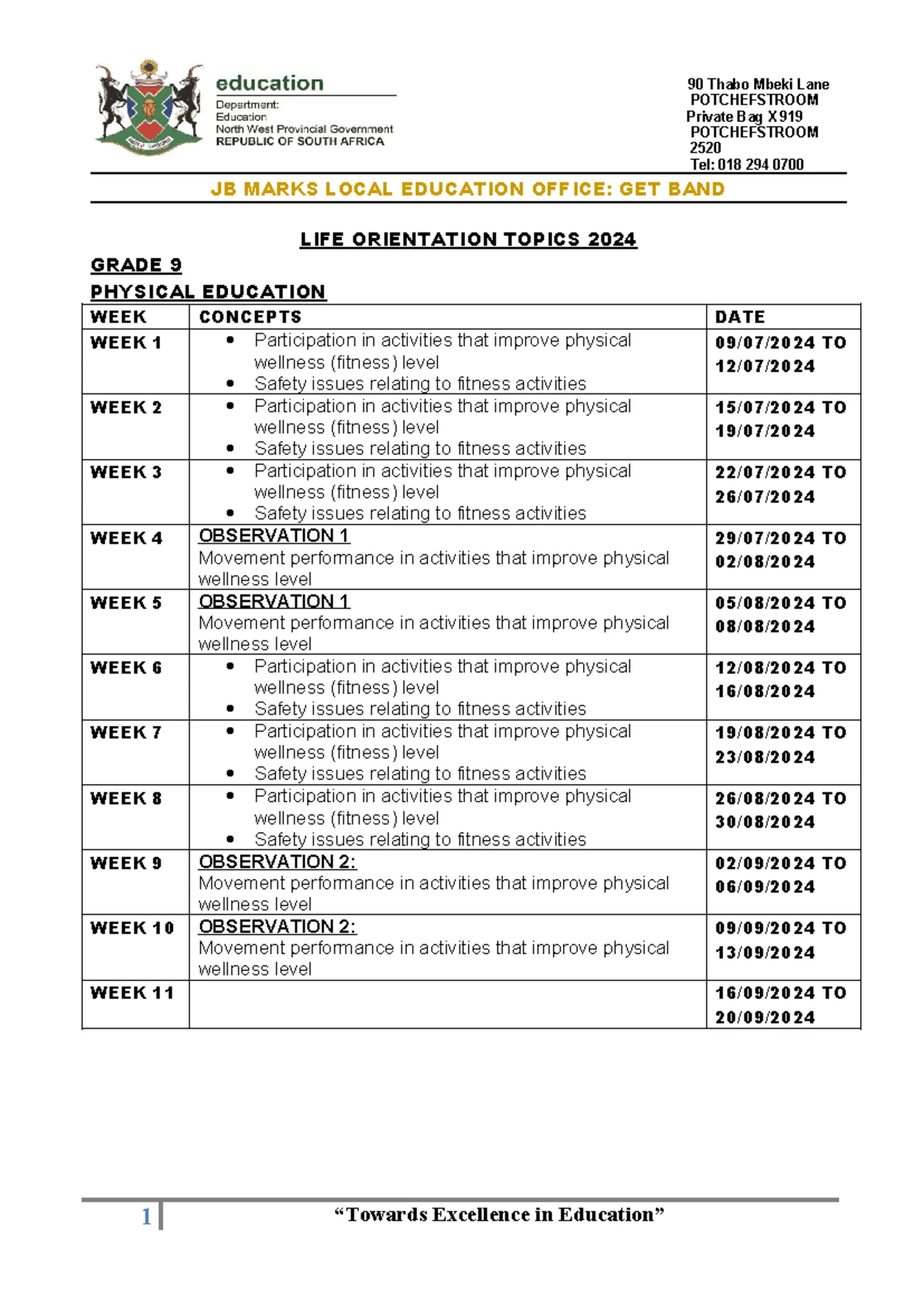 LO Teacher File Dividers for Life Orientation - Annual Plan ...