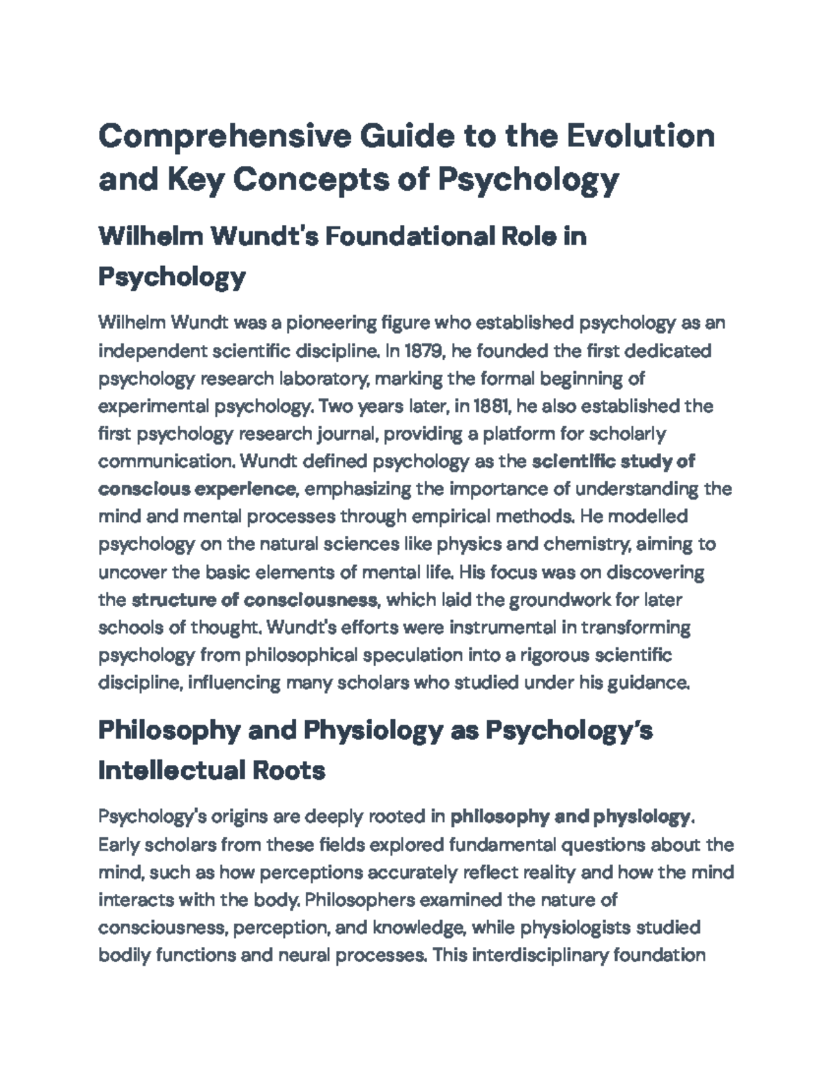 Comprehensive Guide to Key Concepts in Psychology: Evolution & Trends ...