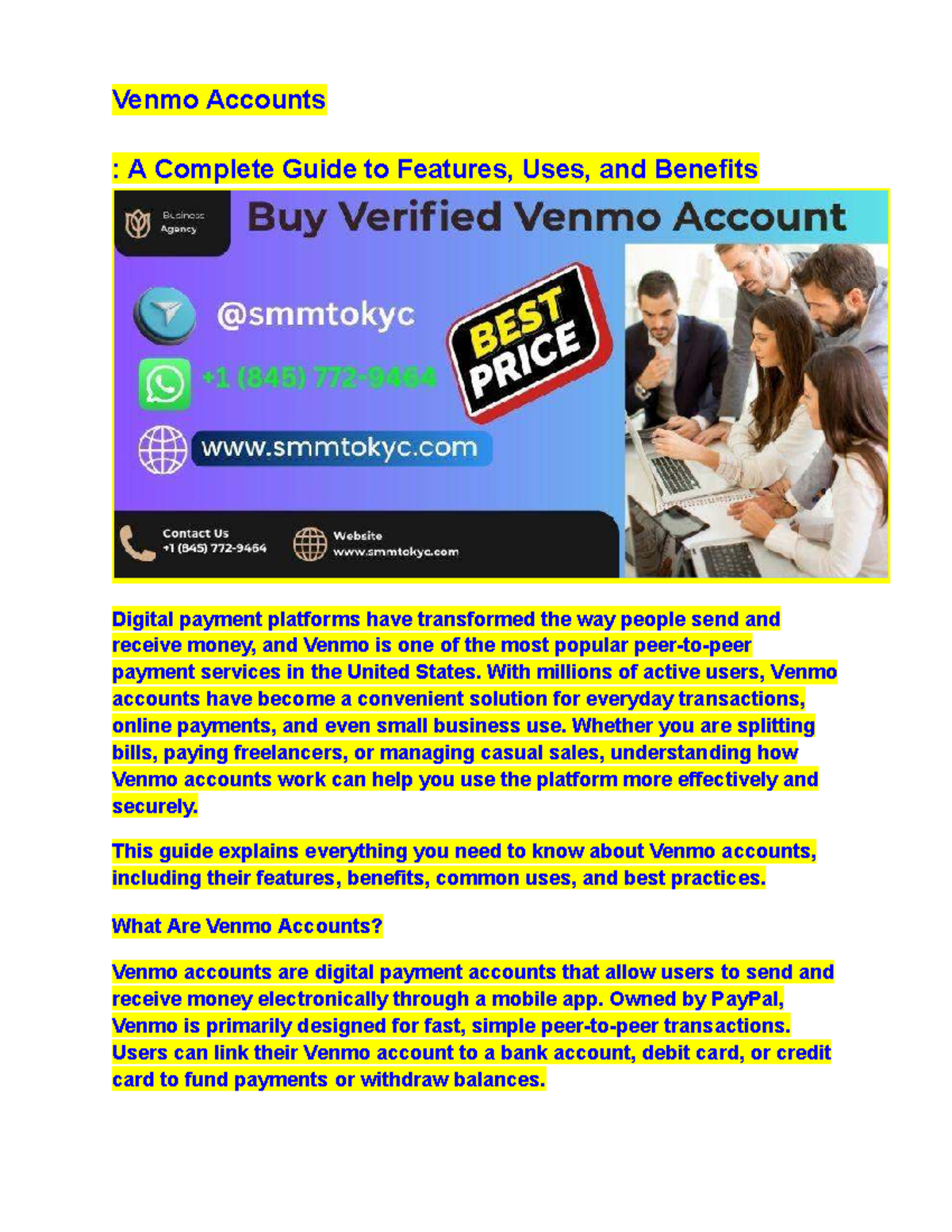 How to Buy Verified Venmo Accounts: A Step-by-Step Guide - Studocu