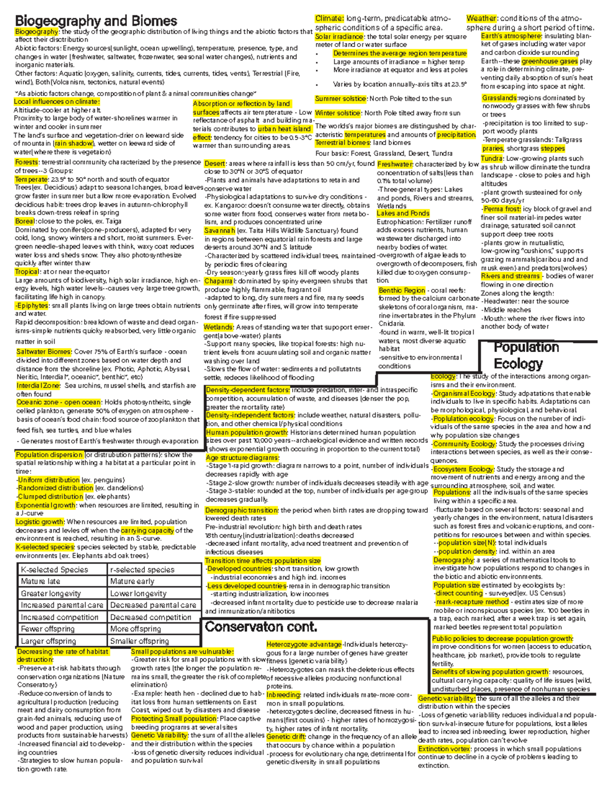 Bio-102 Exam 4 Study Notes: Key Concepts and Insights - Studocu