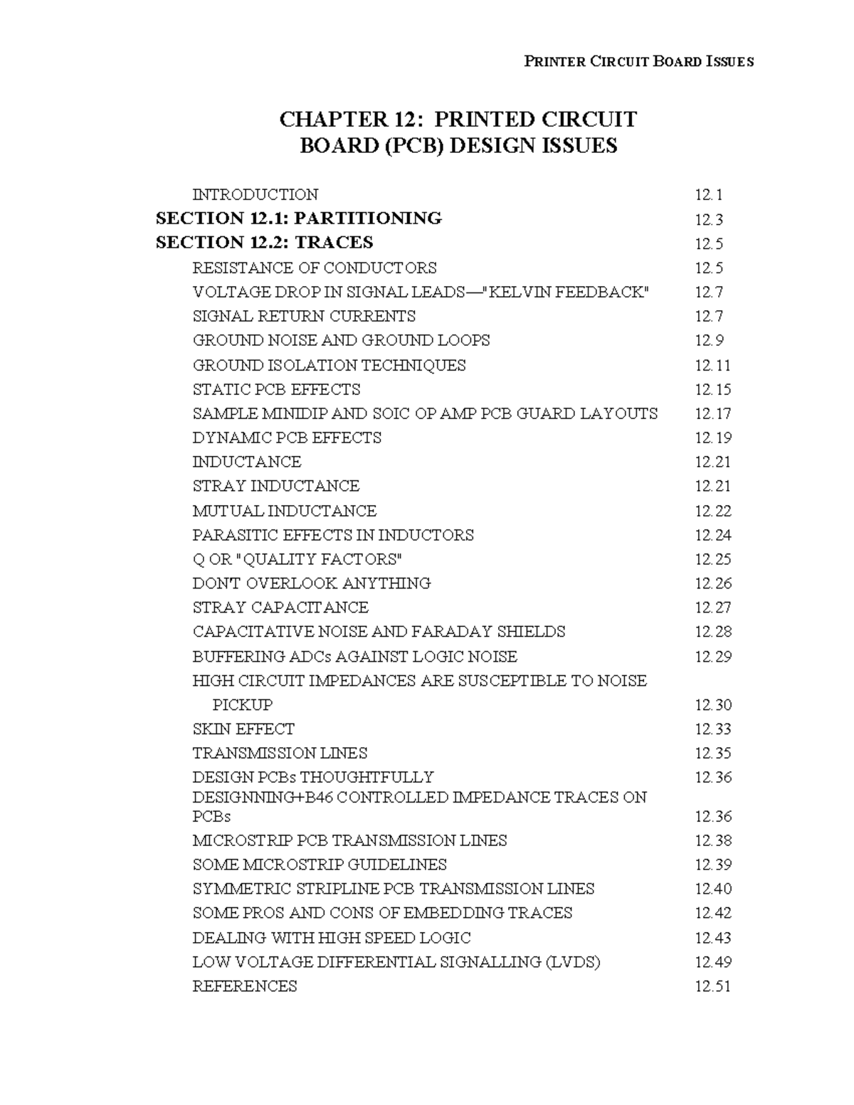 Chapter 12 - PCB Design Issues and Grounding Techniques - Studocu