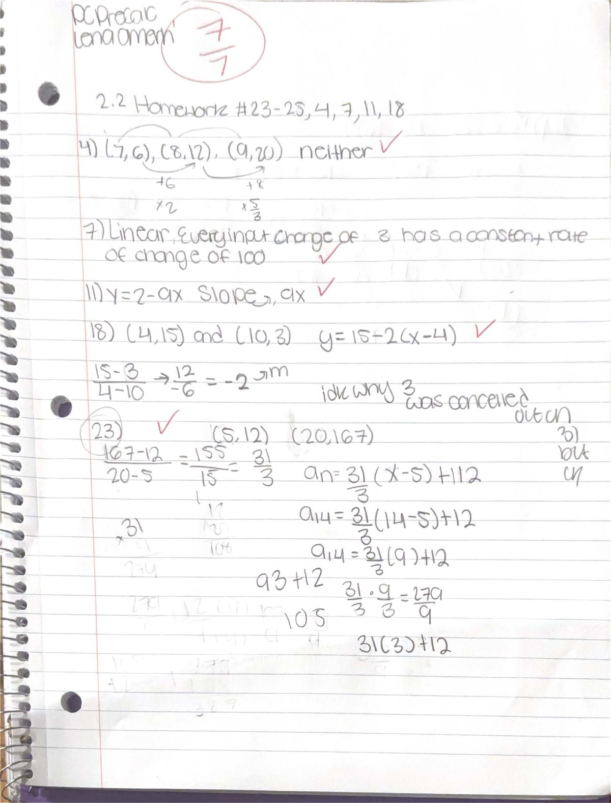 PCPRECALC Homework 4 Answers: Problems 7, 11, 18 - Studocu