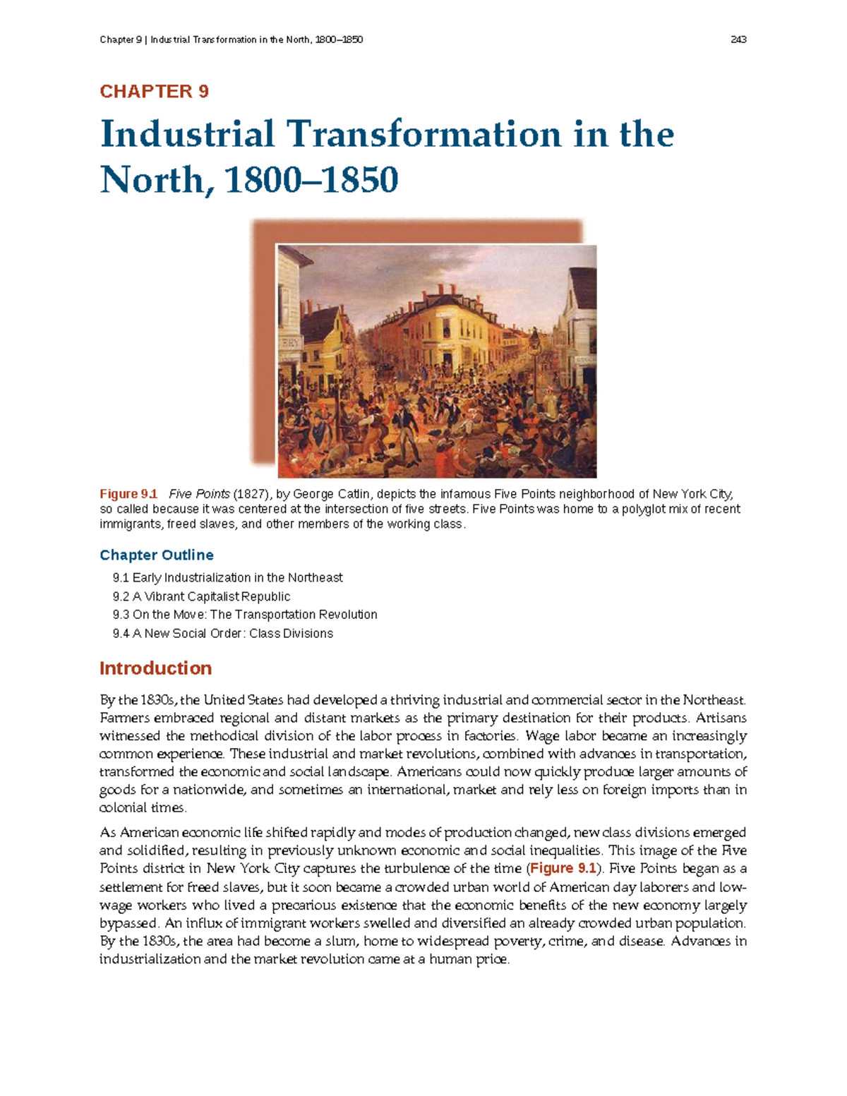 Chapter 9: Industrial Transformation in the North, 1800-1850 Insights ...