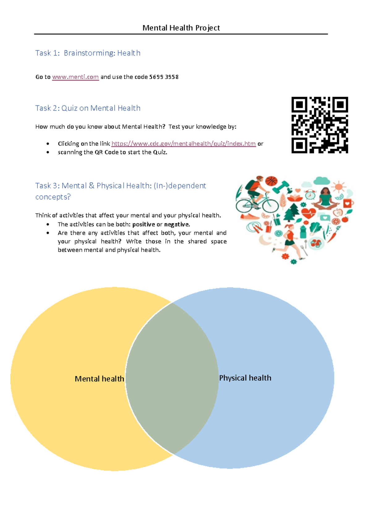 Lessonplan_ Project Mental-health - Task 1: Brainstorming: Health Go to ...