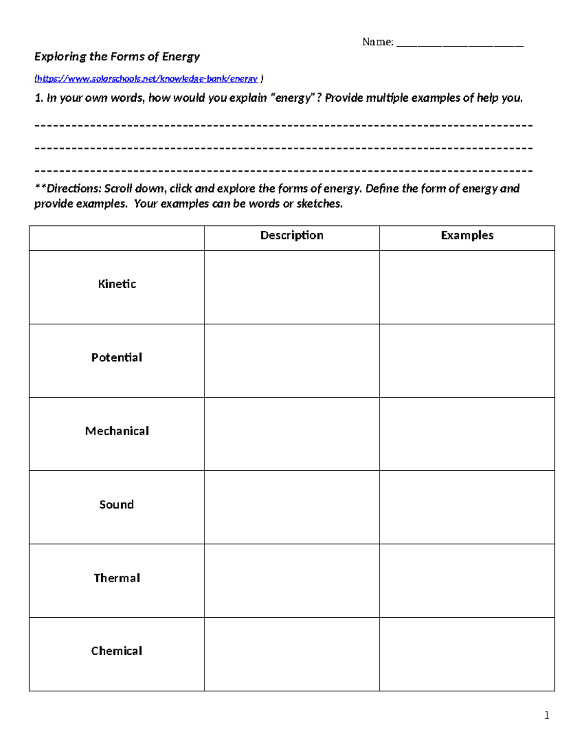Franklin O'Dell - Energy Webquest-1 - Name ...