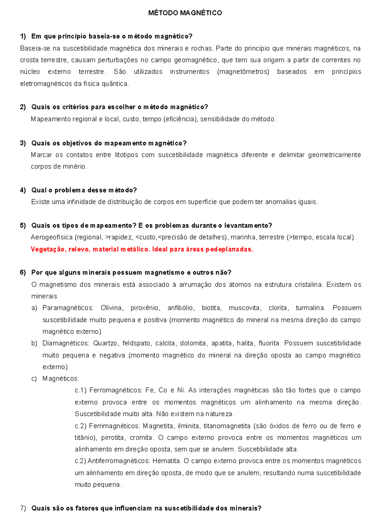 Estudo sobre o Método Magnético na Geociência: Princípios e Aplicações ...