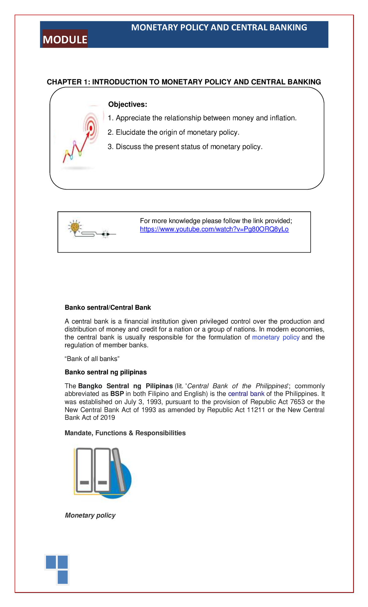 Monetary Policy Insights (Chapter 1): Understanding Central Banking ...