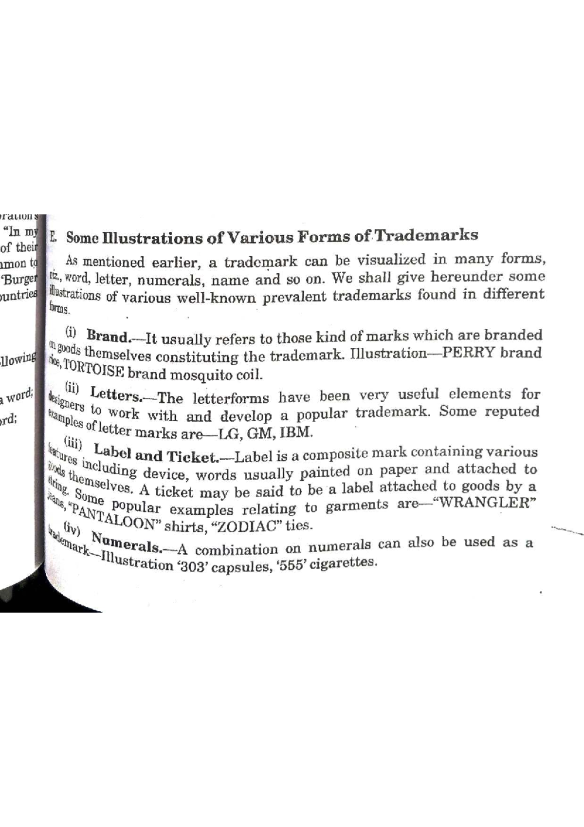 Illustrations of Various Trademark Forms - T0RT Study Notes - Studocu