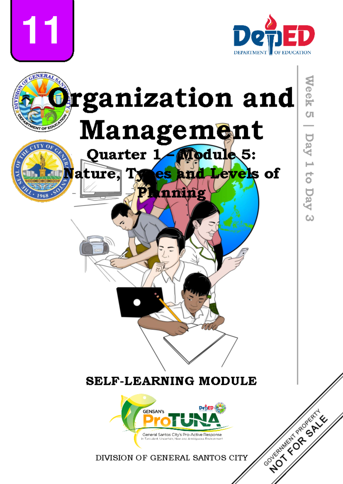 Grade 11 Org Man SLM Module 5: Nature, Types & Levels of Planning - Studocu