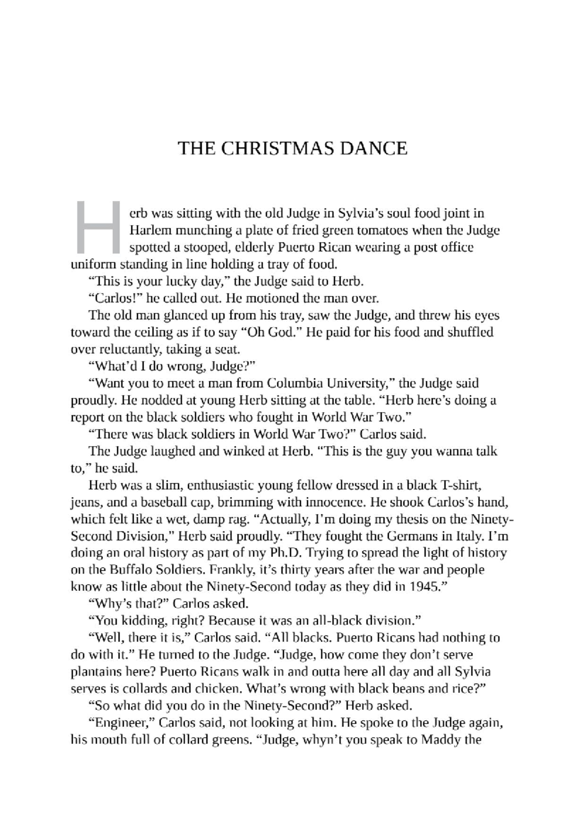 Christmas Dance - A Study on the Buffalo Soldiers in WWII - Studocu