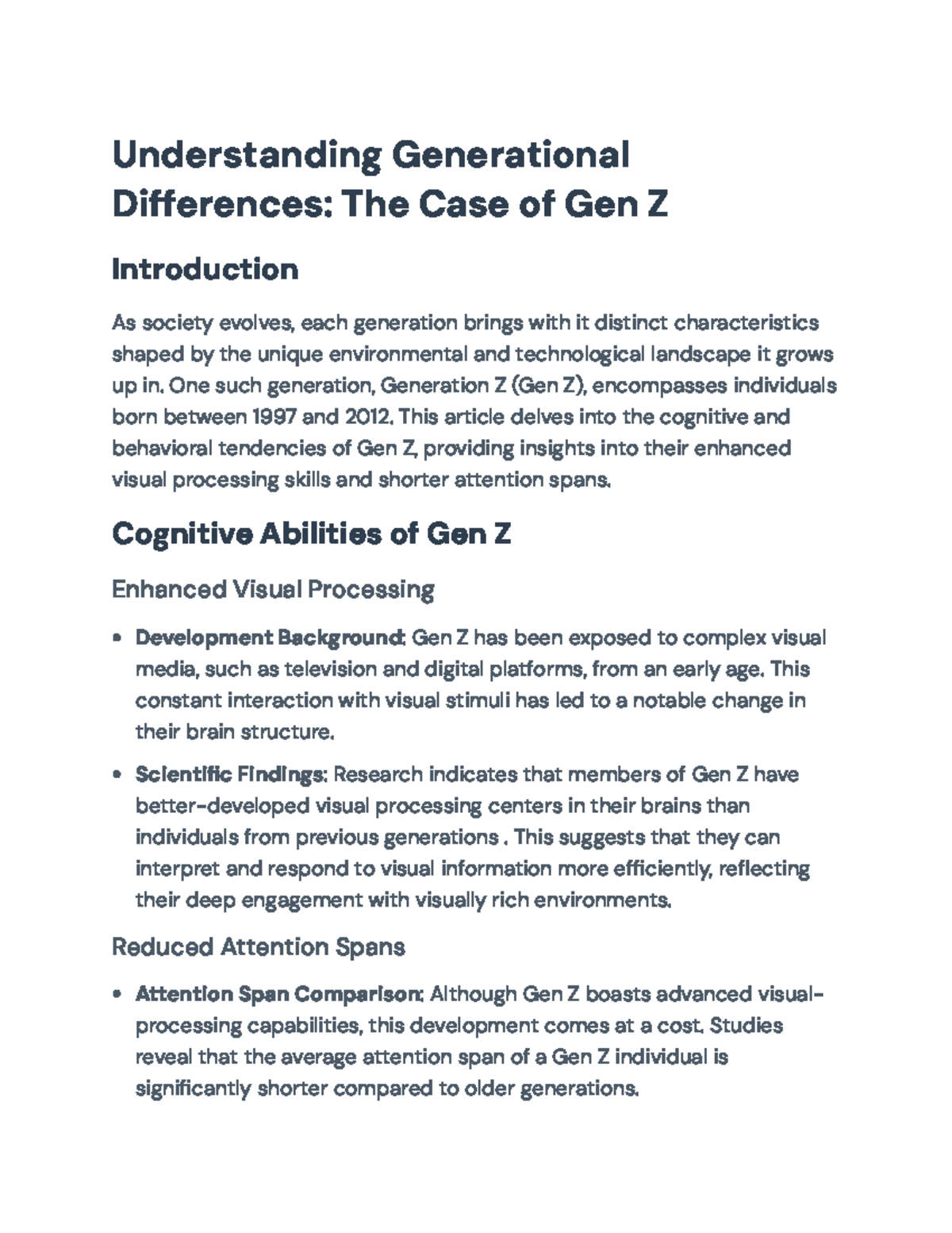 Understanding Gen Z: Cognitive Traits & Engagement Strategies ...