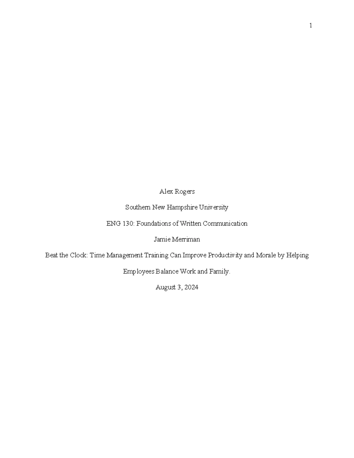 ENG-130: Analysis of Nicole Peluse's "Take A Break" Article - Studocu