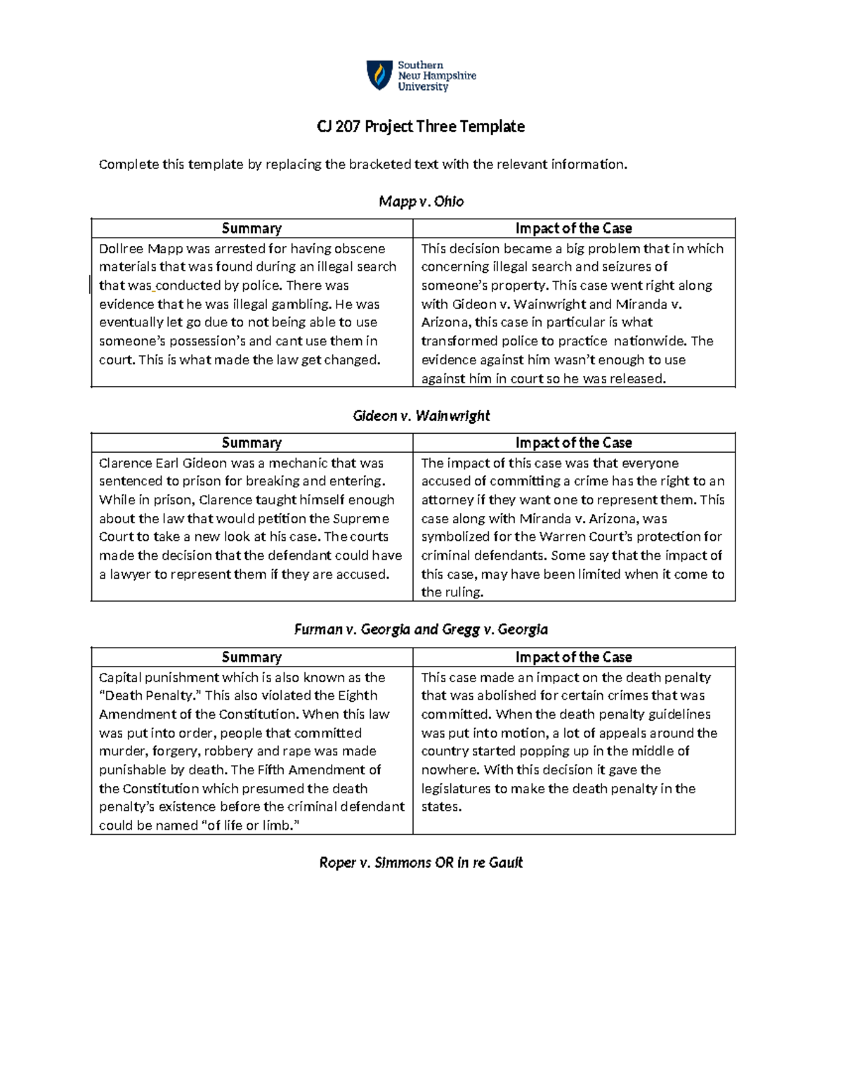 CJ 207 Project Three Template - CJ 207 Project Three Template Complete ...
