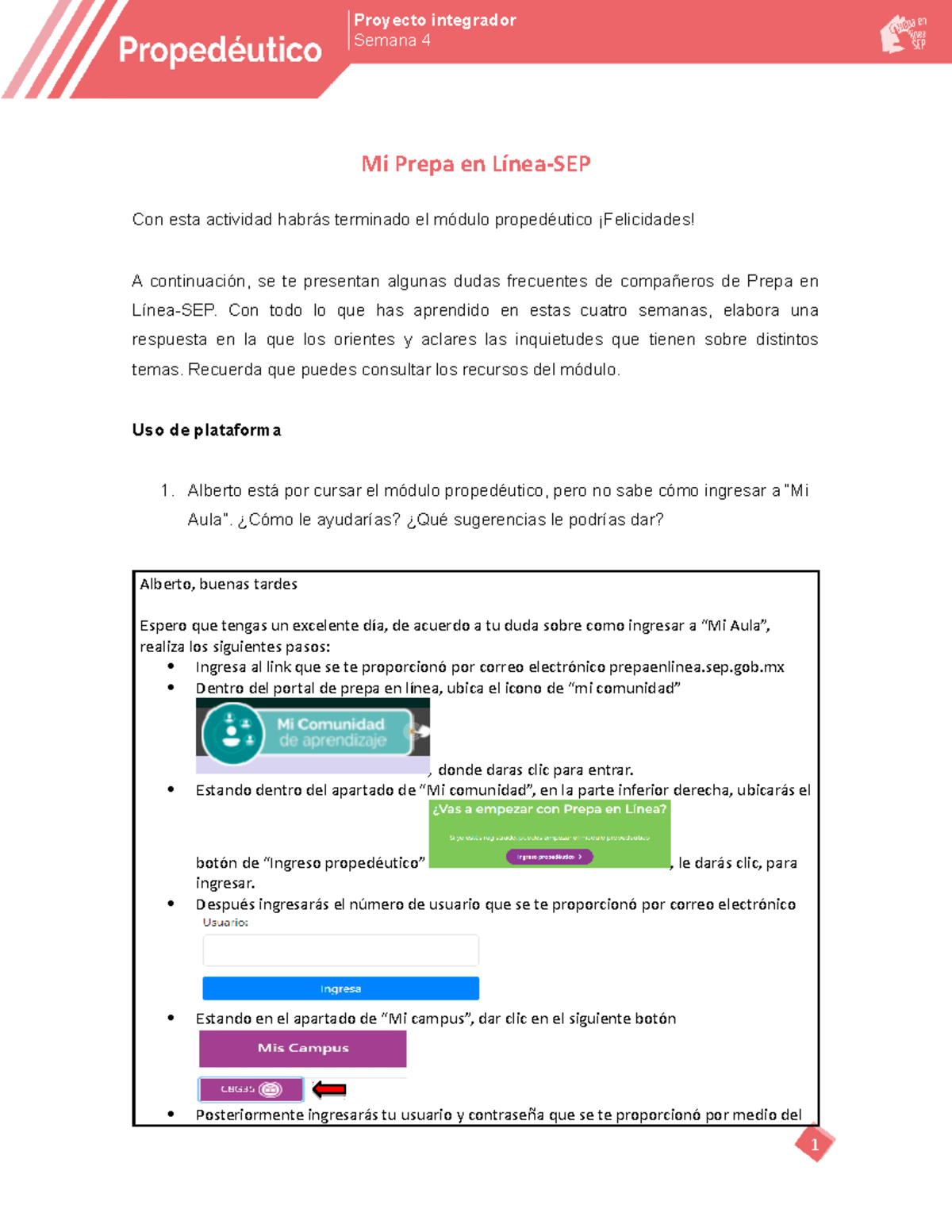 Guía de Apoyo para el Módulo Propedéutico en Prepa en Línea-SEP - Studocu