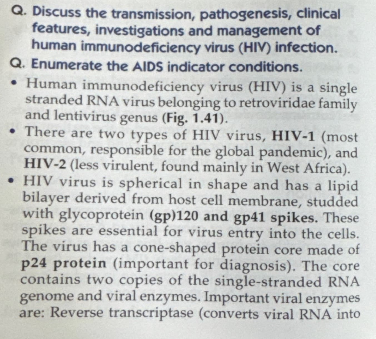 HIV MPMOM 4th ED - Comprehensive Study Notes on HIV Infection and ...