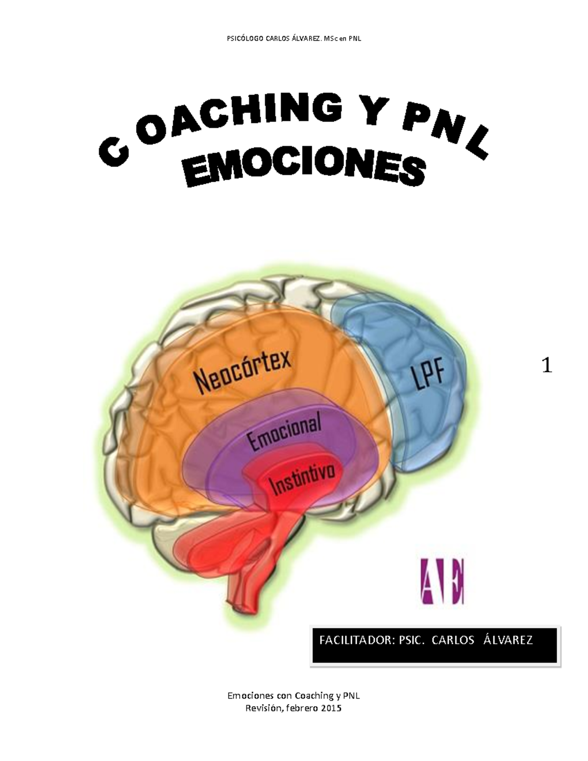 El poder de la PNL para autogestionar las emociones - Emociones con Coaching y PNL 1 FACILITADOR ...