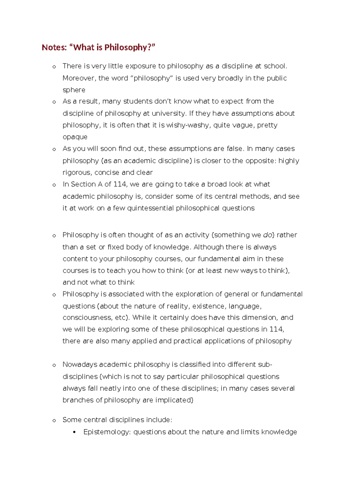 PHIL 114: Understanding Philosophy - Key Concepts and Methods - Studocu