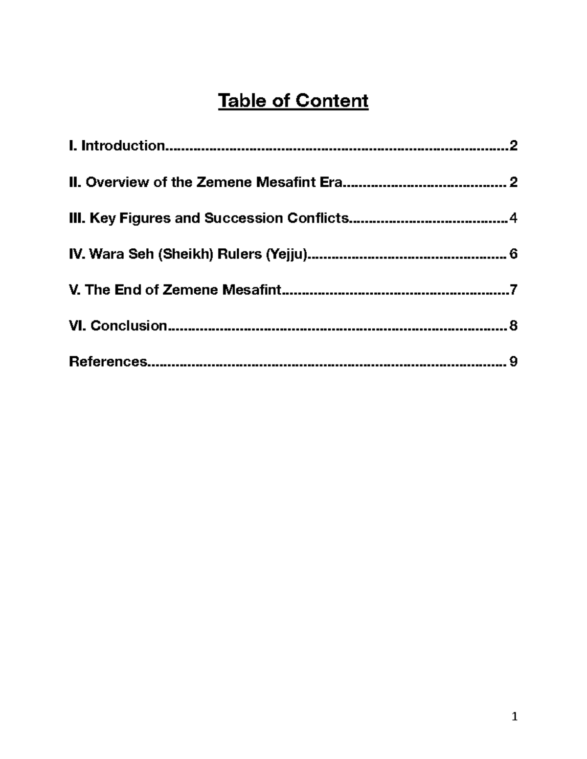 Zemene Mesafint (Era of Princes): Political Conflicts in Ethiopia - Studocu