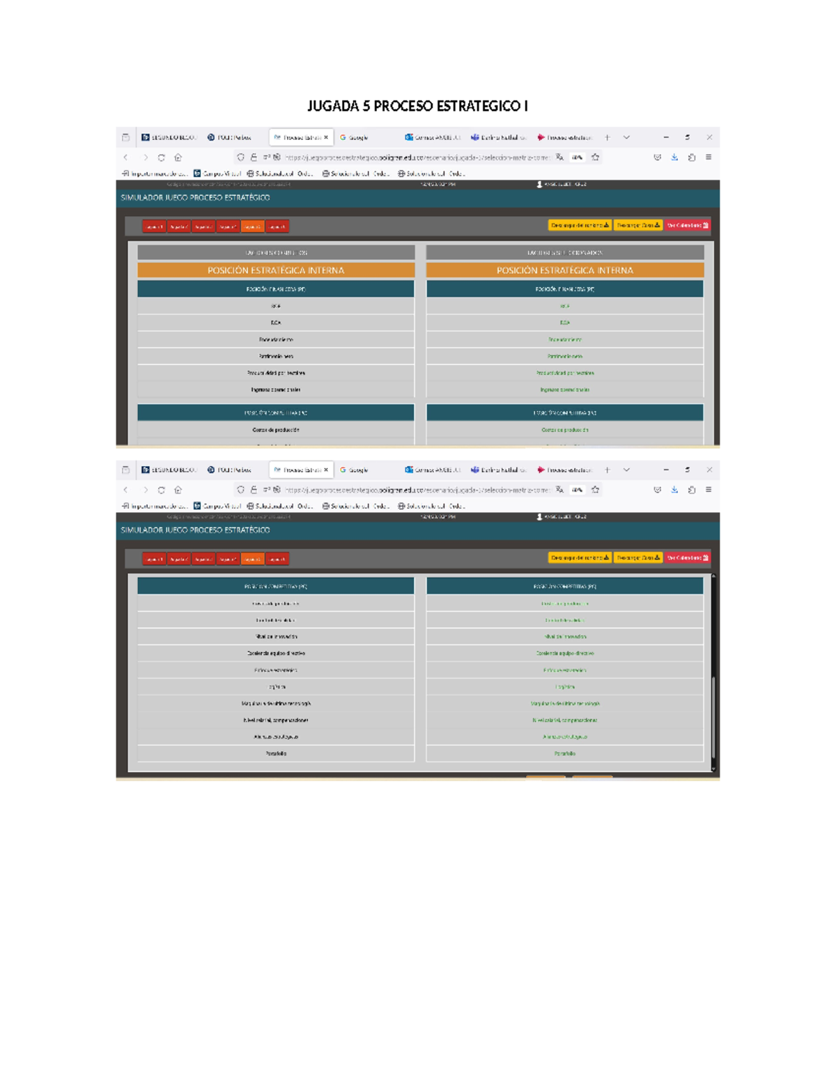 Jugada 5: Estrategias Clave en el Proceso Estratégico I - Studocu