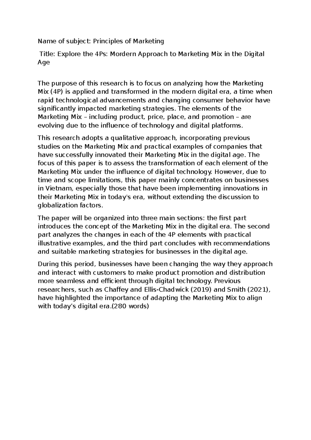 Name of subjec 1 2 - ngân hàng - Name of subject: Principles of ...