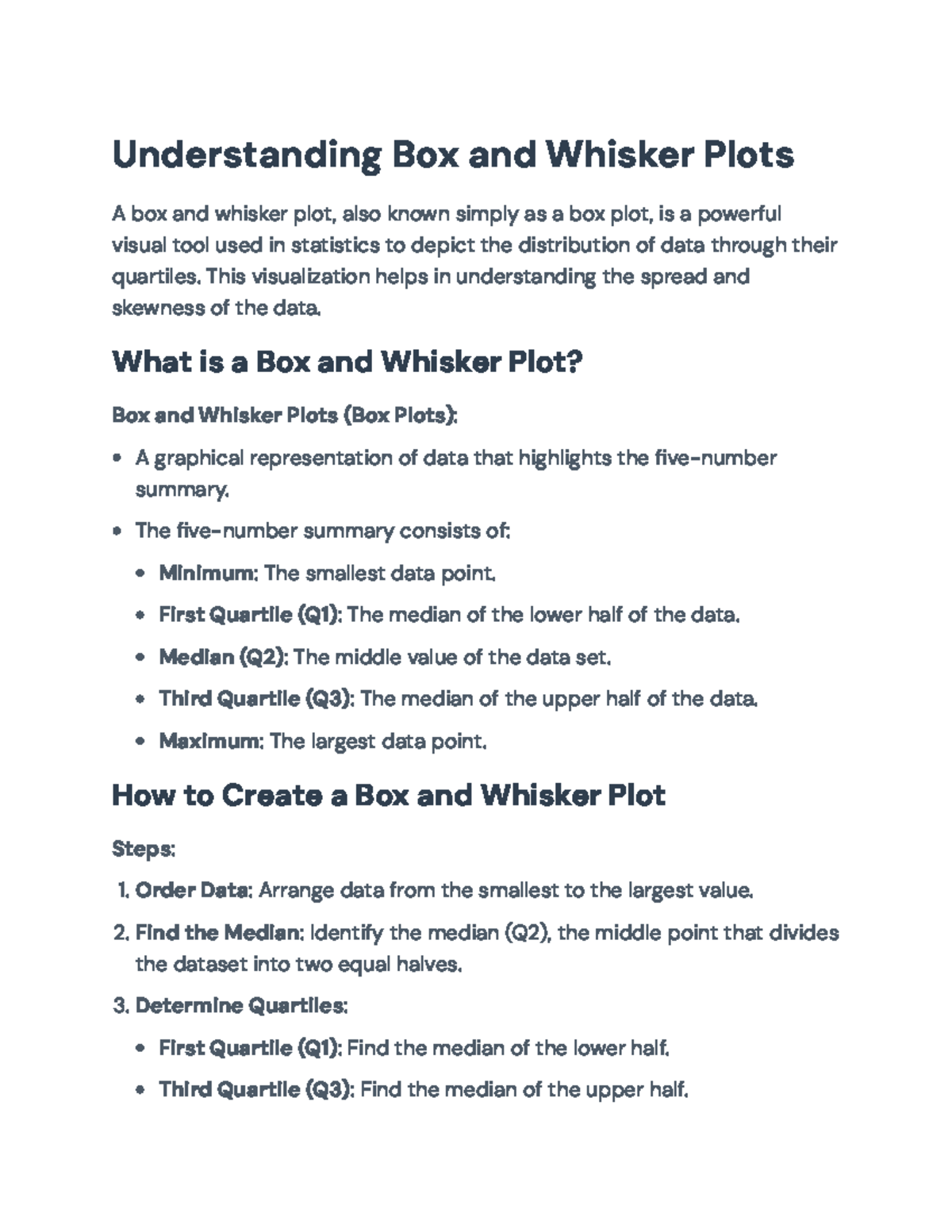 Understanding Box and Whisker Plots: A Comprehensive Guide - Understanding Box and Whisker Plots ...