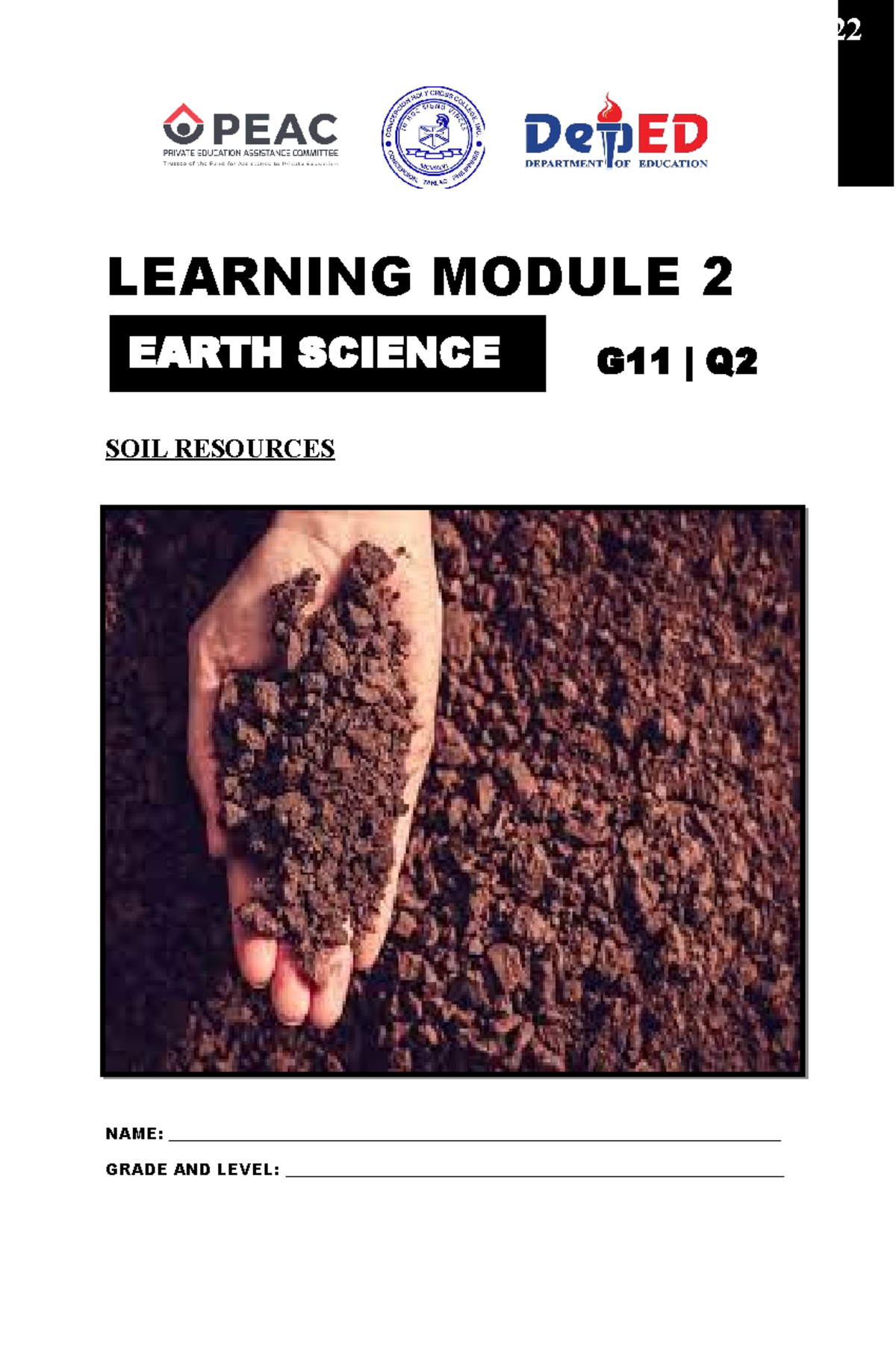 Grade-11 - Earth Science-Module-2-Q2 - LEARNING MODULE 2 SOIL RESOURCES ...