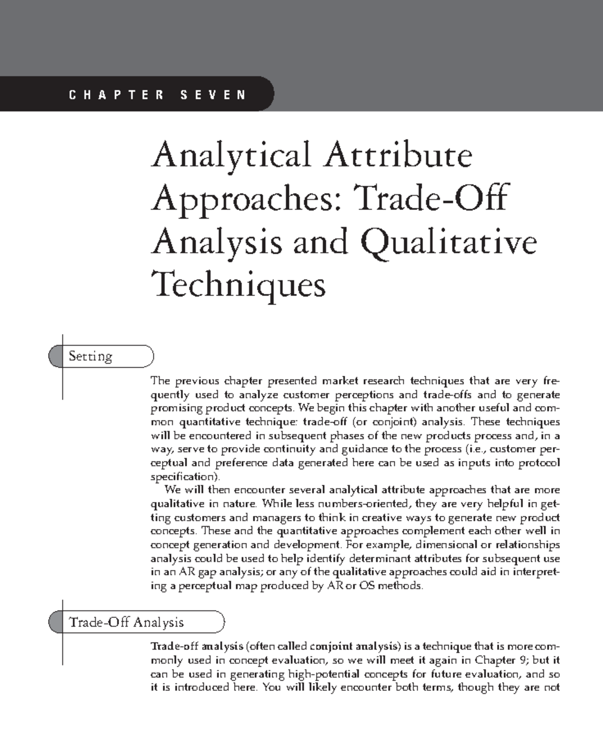 Chapter 3 - Concept Generation (cont) - C H A P T E R S E V E N ...