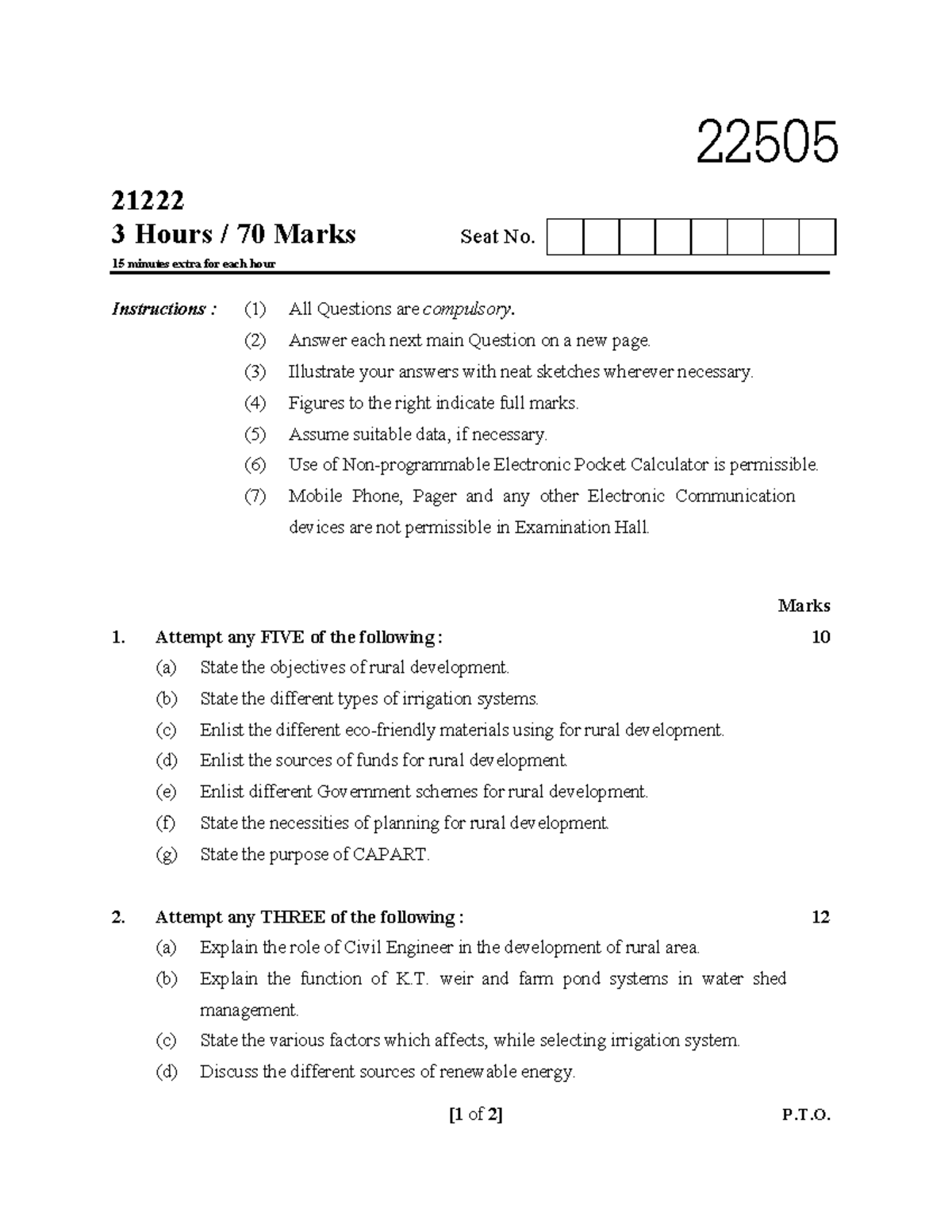22505 - practice question paper 22205 - 22505 [1 of 2] P.T. 21222 3 ...