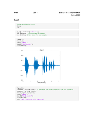 DSP 202 - Homework 7 Solutions: Time-Shifted Impulse Response Analysis ...