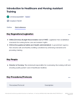 Introduction to Healthcare: Nursing Assistant Training Study Guide ...