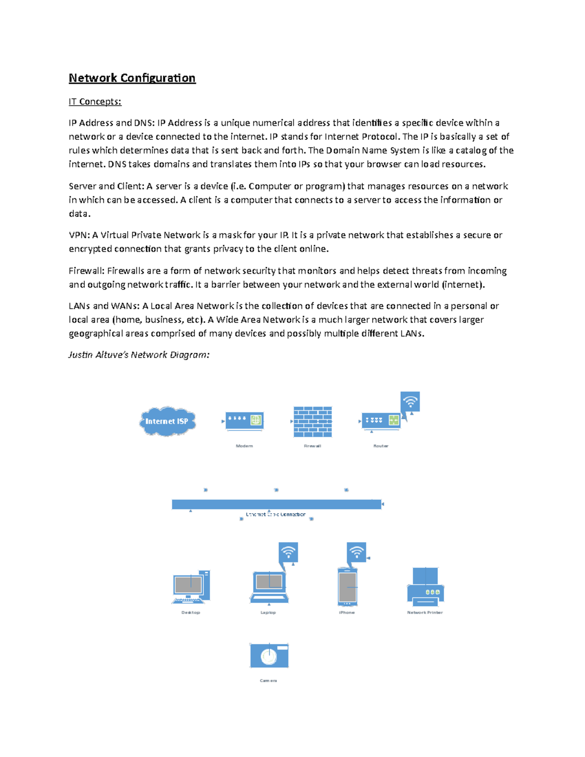 3-2 Activity: Network Configuration Model - Network Configuration IT Concepts: IP Address and ...