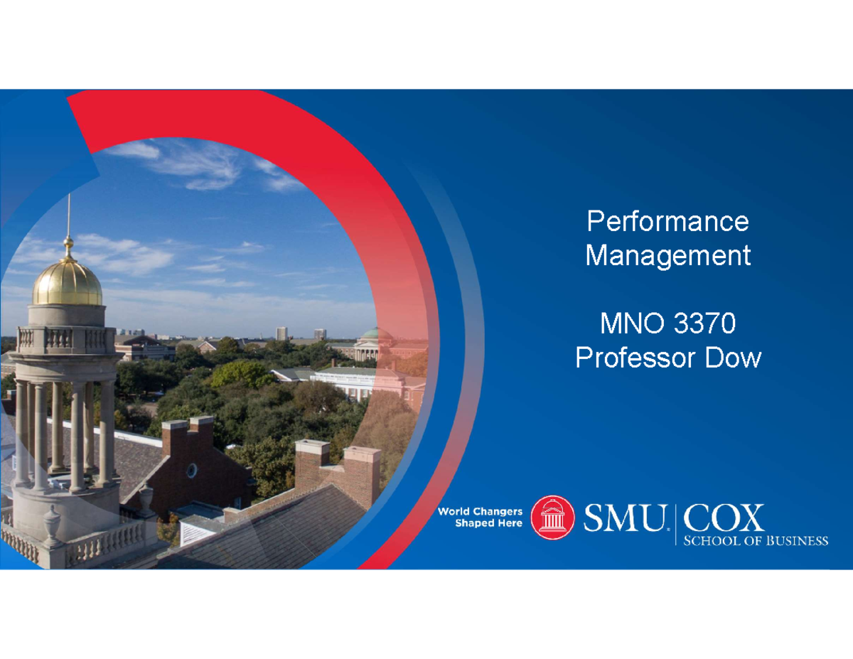 Performance Management Strategies in MNO 3370: Enhancing Employee ...