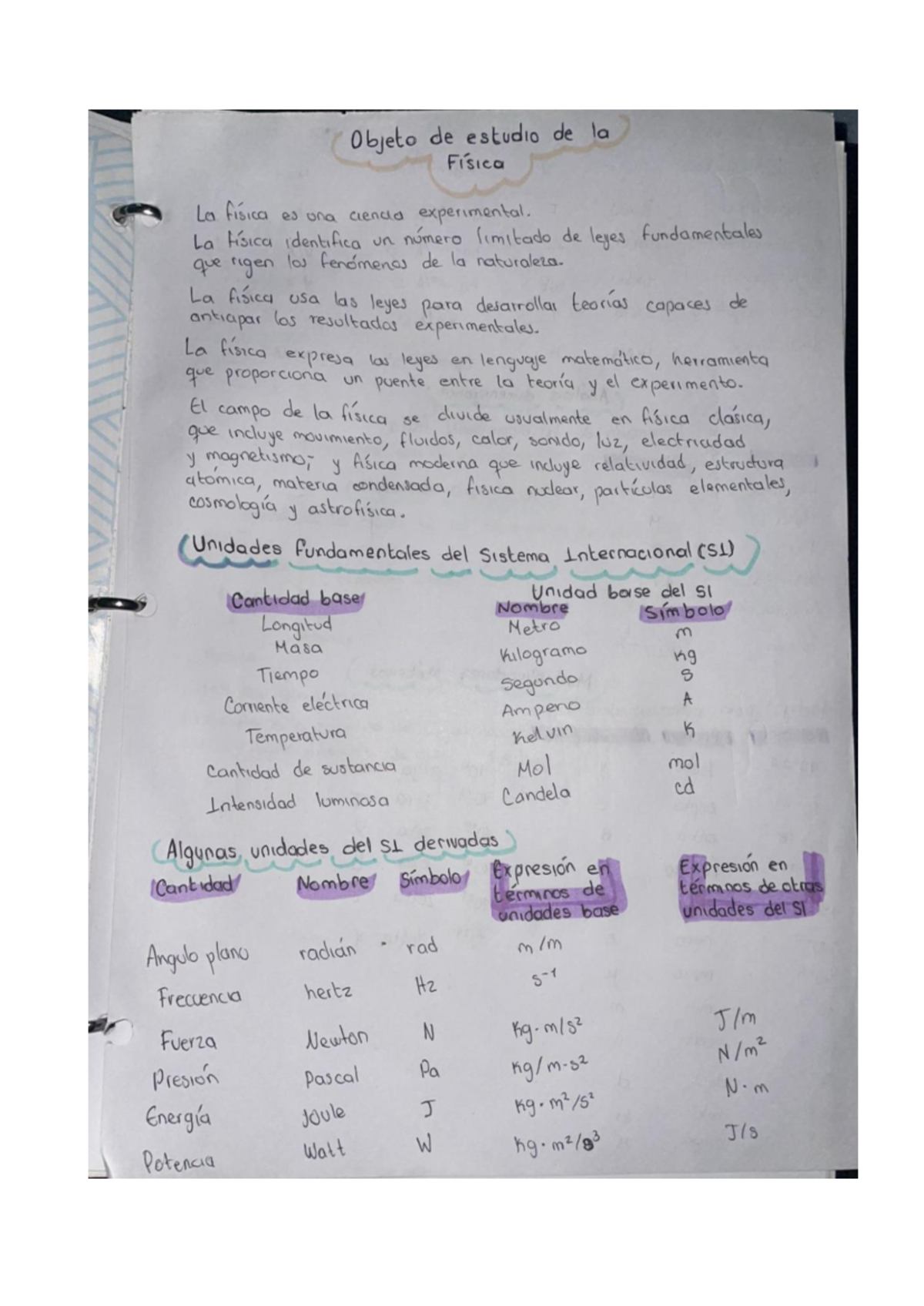 Cinemática: Conceptos Fundamentales y Unidades en Física - Studocu