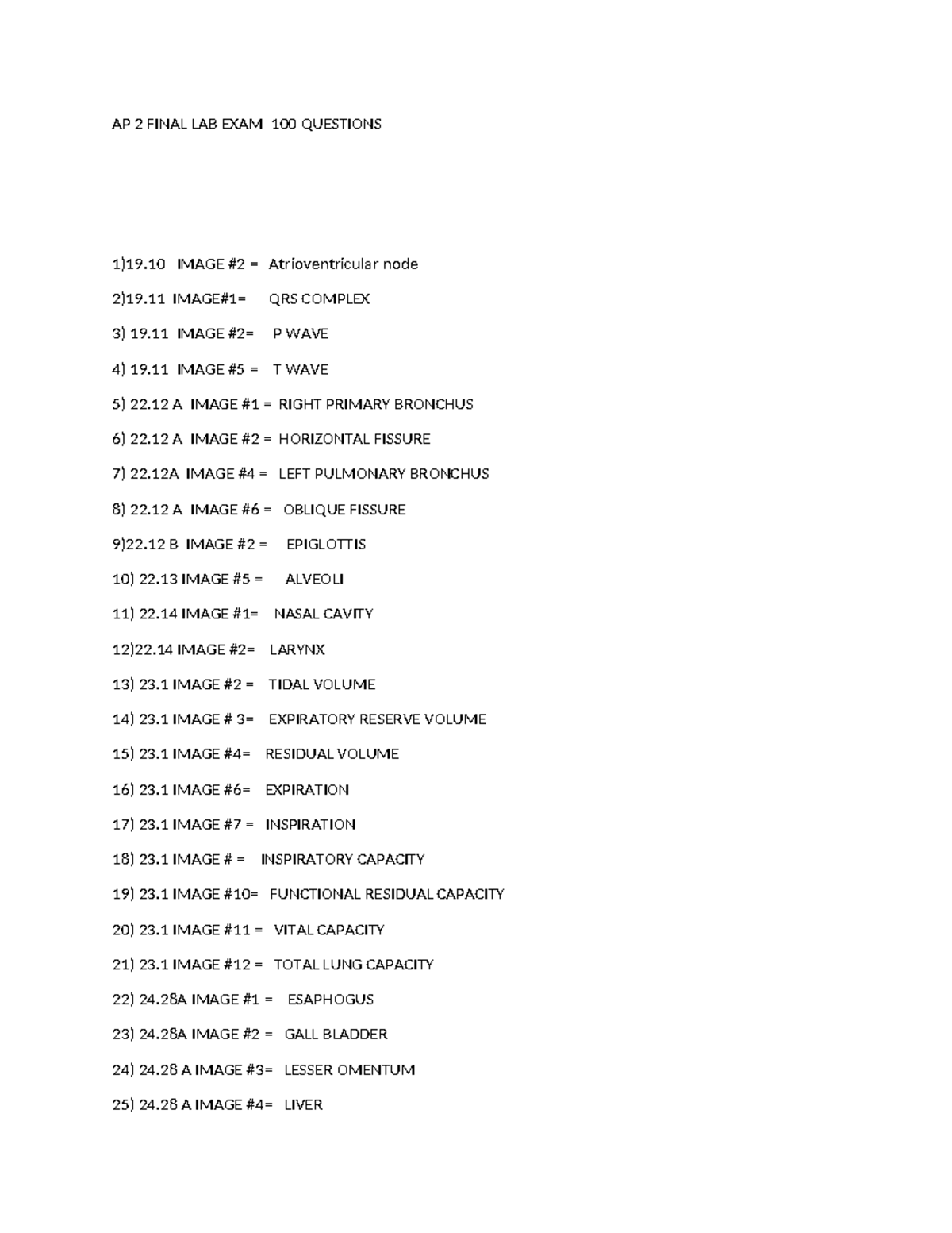 AP 2 Final LAB EXAM Questions AND Answers - AP 2 FINAL LAB EXAM 100 ...