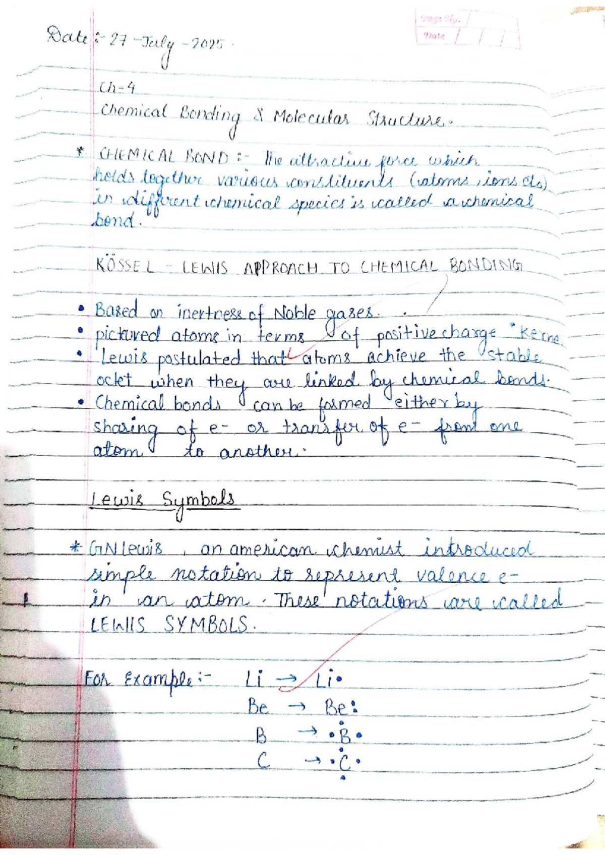 Ch 4 - Chemical Bonding & Molecular Structure Notes for CHEM 101 - Studocu