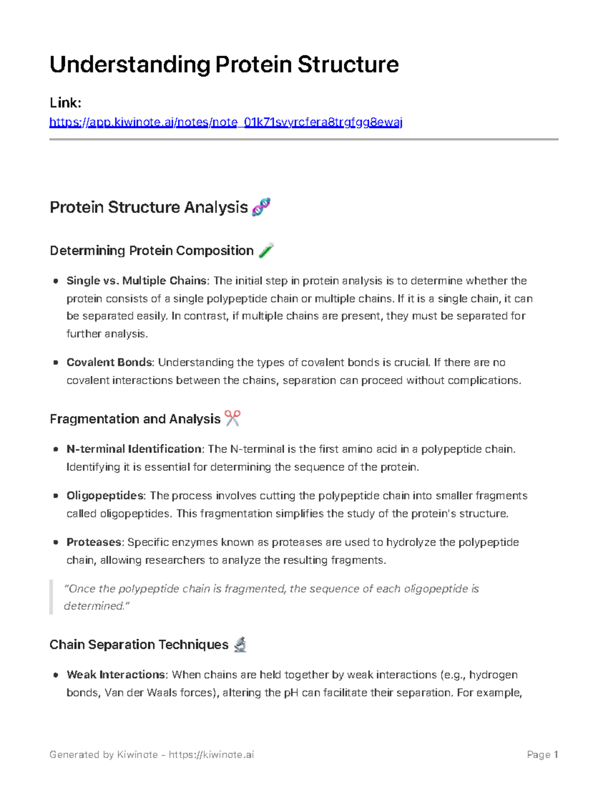 Protein Structure Analysis: Techniques for Composition and Sequencing ...