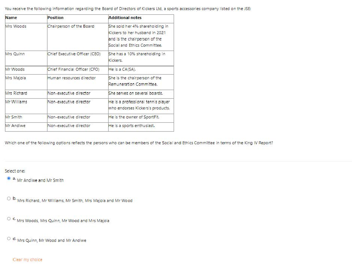 2022 Oct-Nov Exam 230612 115738 - You receive the following information ...