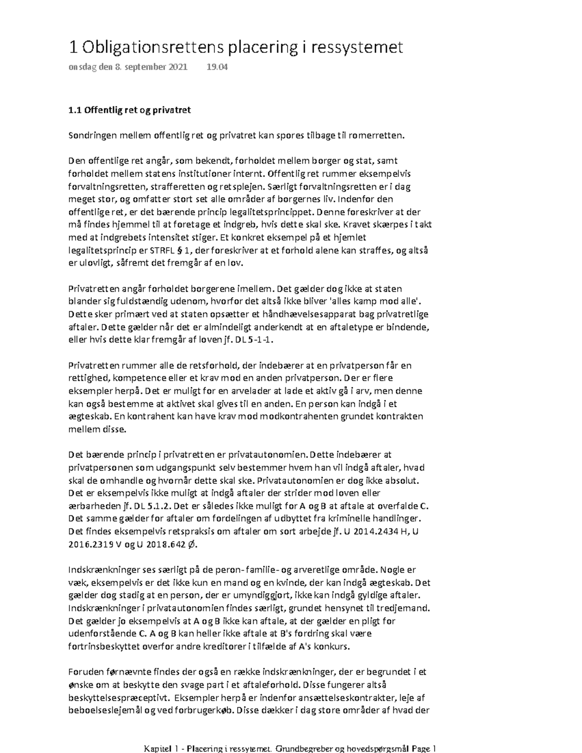 Noter til Obligationsret (første og andet bind) af Torsten Iversen - 1 ...