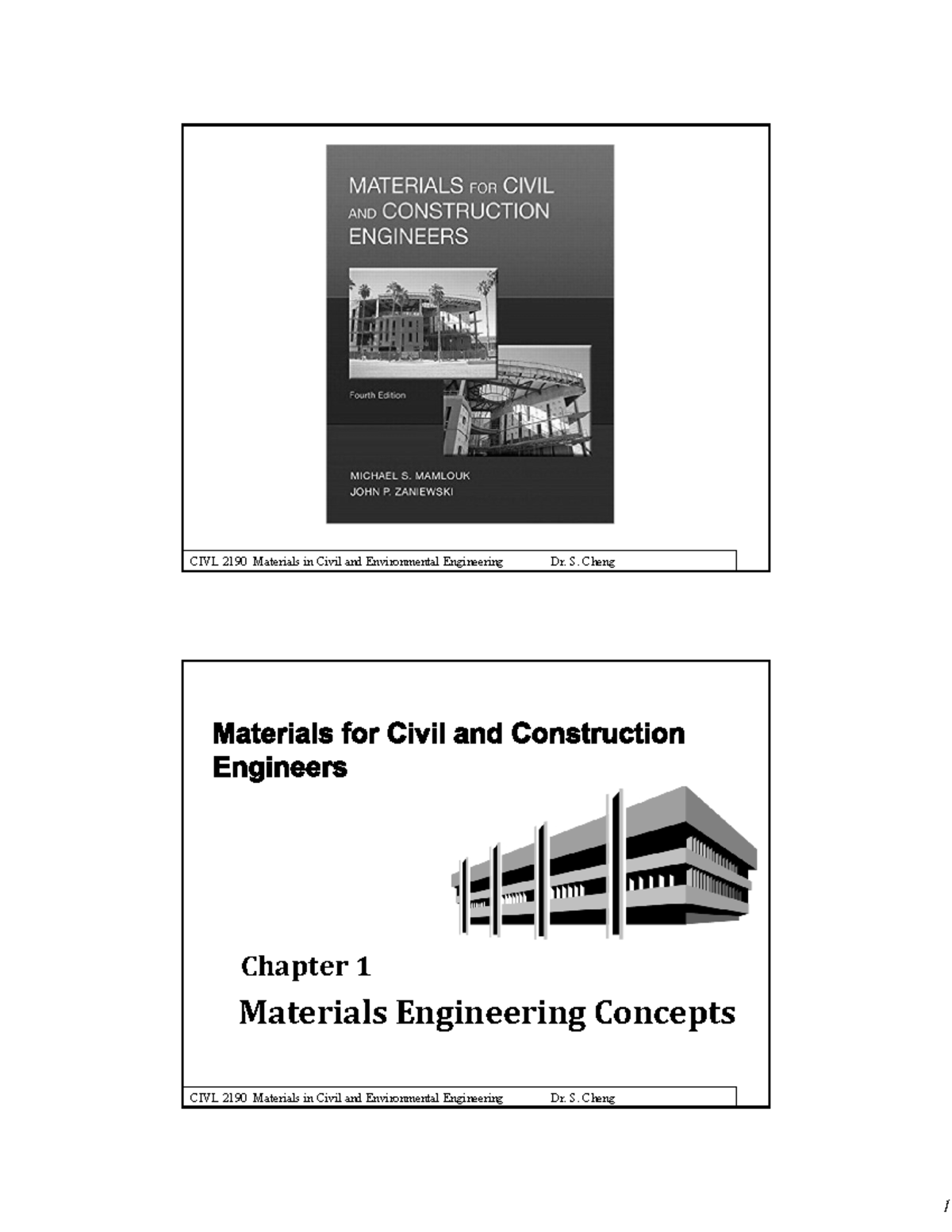 CIVL 2190 Chapter 1: Basic Concepts in Materials Engineering - Studocu