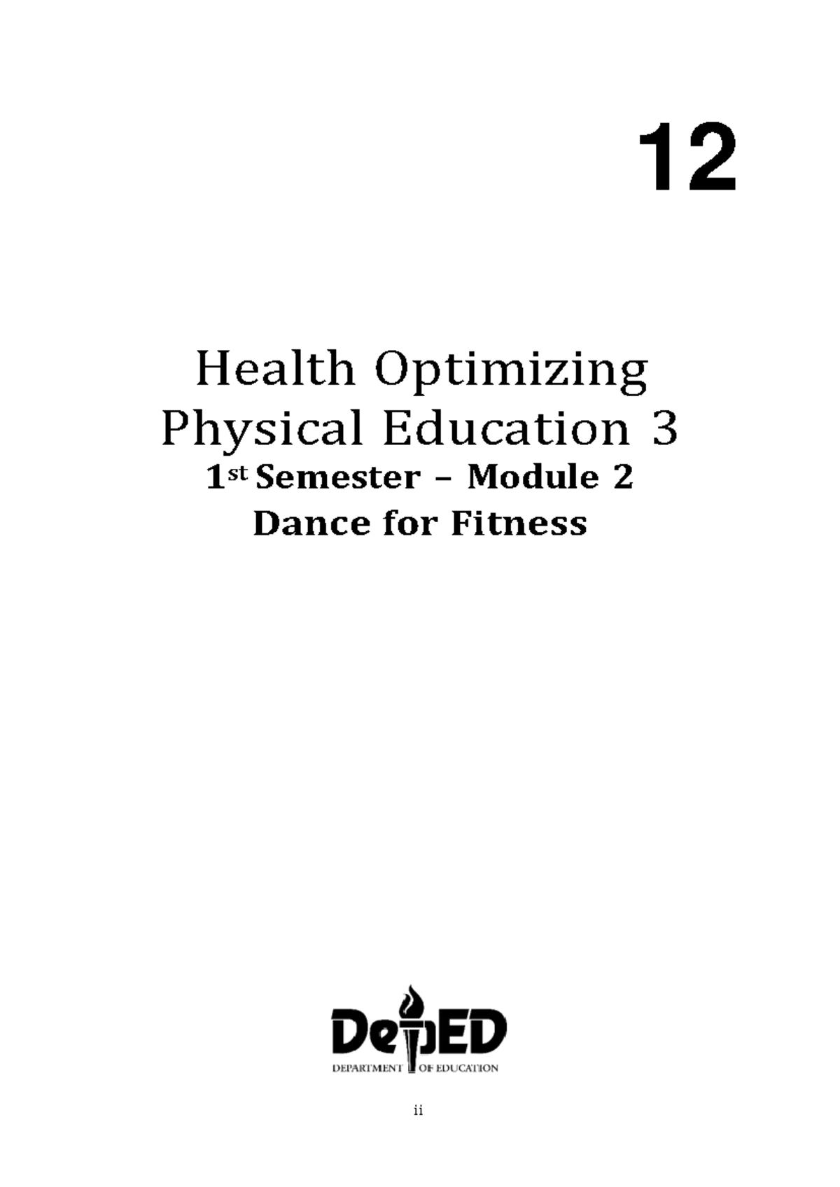 1 Q1 HOPE 3 - Module 1 Quarter 1 Health Optimizing Physical Education - Health Optimizing ...